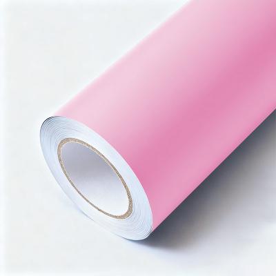 China Waterproof Matte Light Pink Car Wrap UV Resistant Car Wrap Vinyl Roll Customized HYM1032 for sale