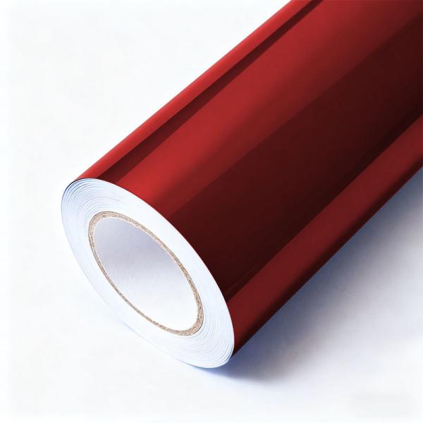 Quality Mercury Red Color Vinyl Wrap PVC Gloss Vinyl Car Wrap OEM / ODM HYH1157 for sale
