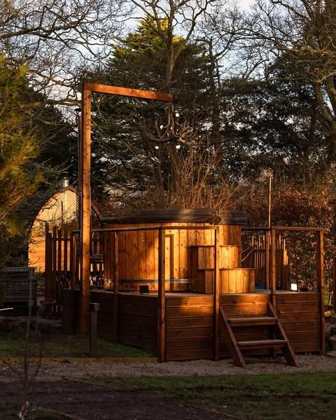 Quality Modern Red Cedar Wooden Ice Bath with Cooling System for Sports Recovery for sale