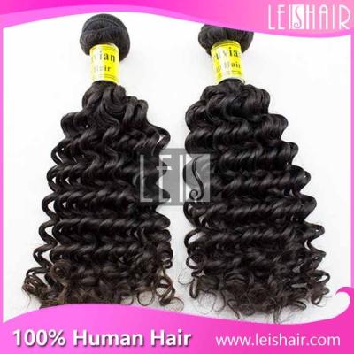 China untreated virgin peruvian curly hair weaving for sale