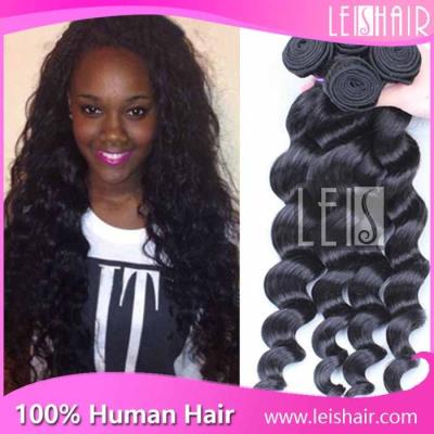 China Loose wave 100% peruvian virgin human hair weaving for sale