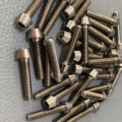 Cina DIN912 M4/M5/M6 ogni testa conica della vite di titanio di Bolt di dimensione in vendita