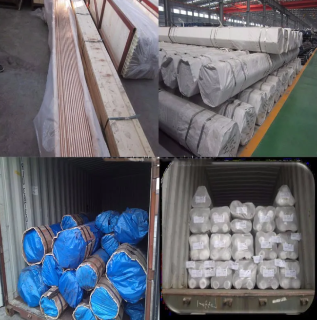 Standard export packaging for copper pipes