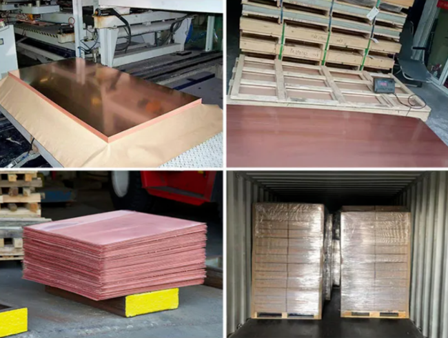 Copper sheet packaging
