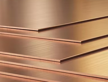 Copper sheet surface finish options