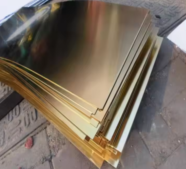 Brass copper sheet installation example