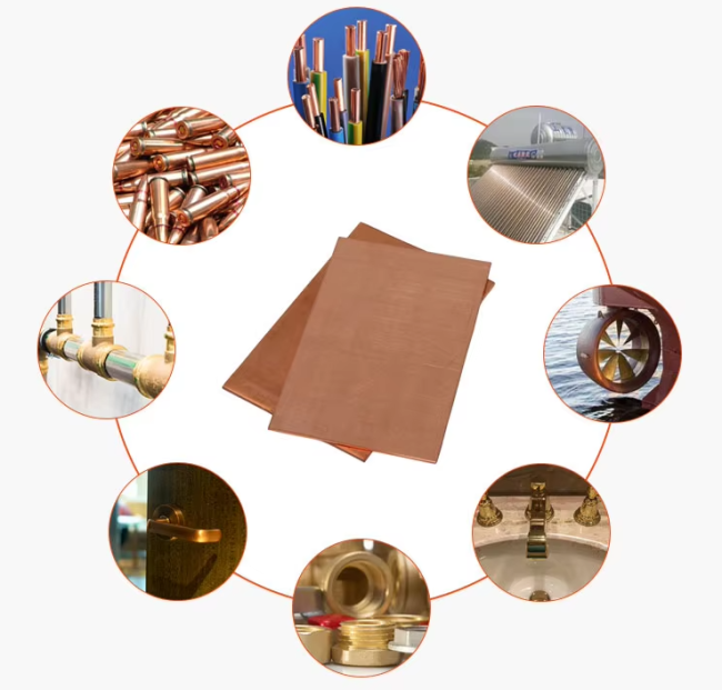 Copper sheet in various industrial applications