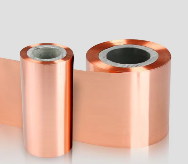 Copper foil close-up