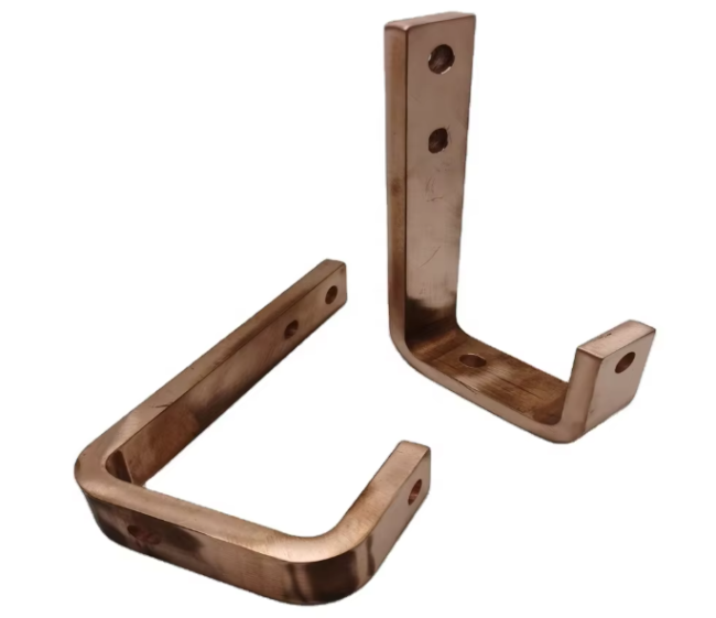 High-quality copper busbar with smooth surface finish