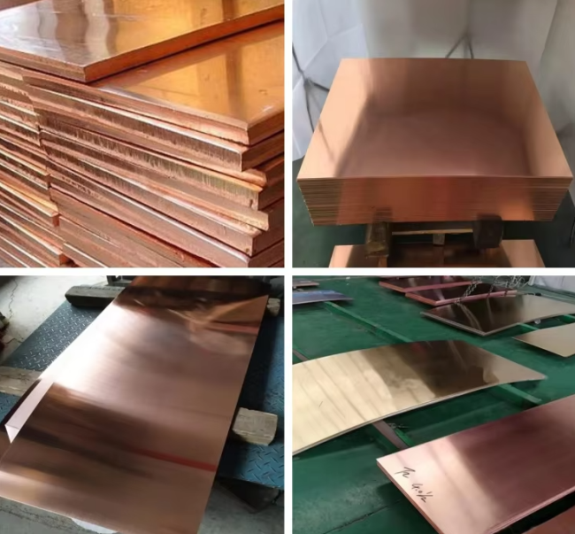 Copper cathode plates in various thicknesses
