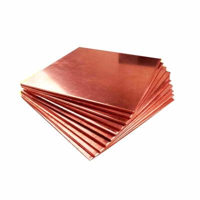 China 99.99% 99.97% Pure Copper Sheet / Plate Red Color Big Stock 1 Mm Te koop