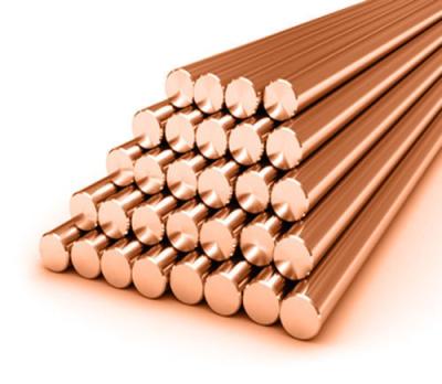 China GB ISO ASTM JIS Copper Round Bar Excellent Mechanical Characteristics for sale