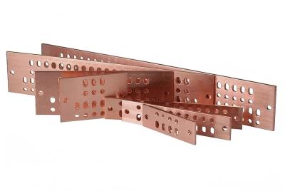 China C1100 C1200 T1 T2 TP1 TP2 Cu Busbar For Earthing Lightning System for sale