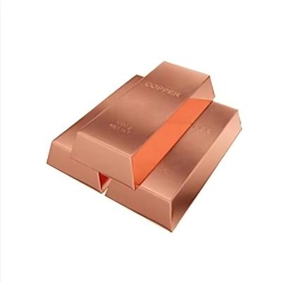 China Smooth Surface Cuboid Copper Ingots 99.99% For Various Applications for sale