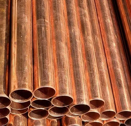 Quality ASTM Red Seamless T2 1 4 Copper Tubing For Air Conditioner Heat Pipe Fittings for sale