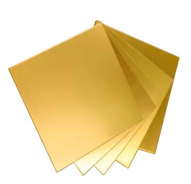 China H62 H65 H80 H90 Copper Brass Sheet For Construction Decoration Industrial for sale