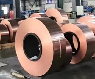 Quality Pure Red Flat Copper Strip With 0.1mm Thickness For Electronic Industrial for sale
