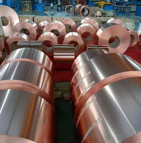Quality Pure Red Flat Copper Strip With 0.1mm Thickness For Electronic Industrial for sale