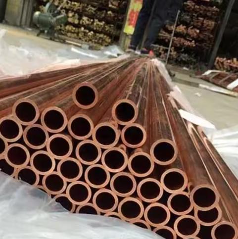 Quality 99.99% 20mm X 1mm Pure Copper Tube C1100 0.6mm-55mm For Drainage System for sale