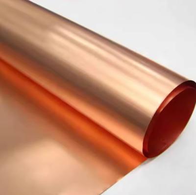 China Lithium Ion Battery Anode Substrate Copper Foil 8um 9um 10um 12um 15um Double Shiny for sale