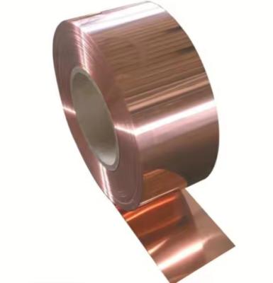 Cina Laminato di rame C11000 in rotolo, nastro di rame da 25 mm, larghezza personalizzabile in vendita