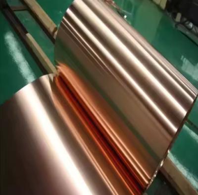 Cina Laminato di rame C11000 in rotolo, nastro di rame da 25 mm, larghezza personalizzabile in vendita