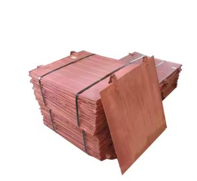 China High Purity 97%-99.99% Red Electrolytic Copper Cathode 4mm-2500mm 1m-12m for sale
