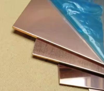 China 99.95% Pure Copper Plated Sheet Metal 0.5mm-40mm ASTM C11000 C12700 JIS C1100 for sale