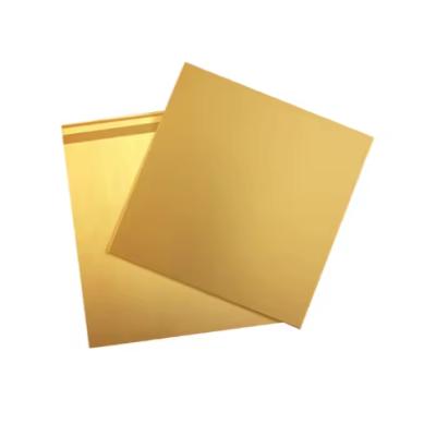China 0.5mm-5mm Brass Decorative Copper Plate With Cutting Processing Service for sale