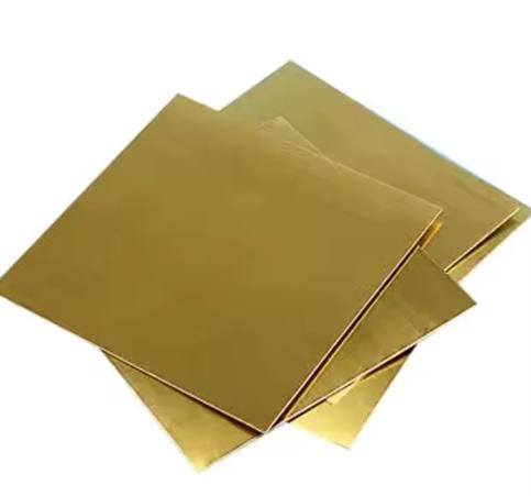 Quality ASTM C28000 C27400 Gold Plated 0.8 Mm Brass Sheet Custom Made for sale