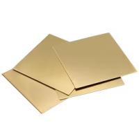 Quality 1mm 10mm H65 H62 H90 H80 Gold Color Brass Plated Sheet Metal for sale