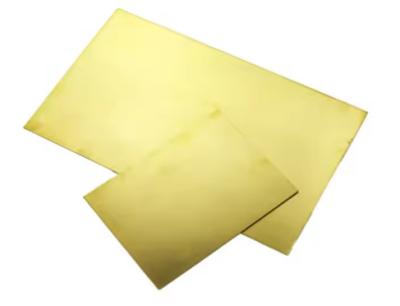 China Large 18k H62 H65 2mm Gold Color Plated Brass Plate 100-1500mm for sale