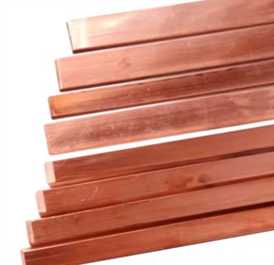 China Pure Copper Flat Bus Bar Copper Tape For Lightning Grounding Protection System for sale