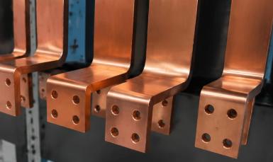 China C11000 High Conductivity Copper Busbar 100% IACS with 10x100mm Cross Section for Electrical Power Distribution for sale