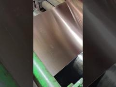 990,95% de hoja metálica de cobre plegada pura de 0,5 mm a 40 mm ASTM C11000 C12700 JIS C1100