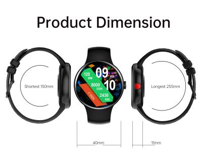 Cina Smart Watch di forma di giro della lega di alluminio con pressione sanguigna ed ossigeno in vendita