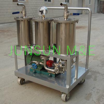 China JL Series Portable Precise Oil Purifier/ Oil Filtration Plant With Three Filter Elements for sale