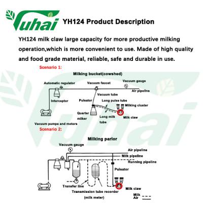 Cina Boumatic 360cc Pus Milk Claw con valvola per le macchine da mungere in vendita