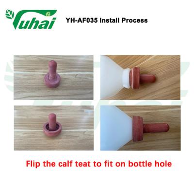 Cina YH035 PP Bottiglie per l'alimentazione dei vitelli 2 pin Bottiglie di cereali bianchi In alimentazione in vendita