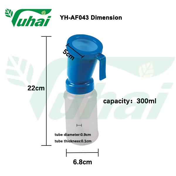 Coupe de trempage de tétine verte bleue 300 ml Cupe de bain médicamenteuse non retournée