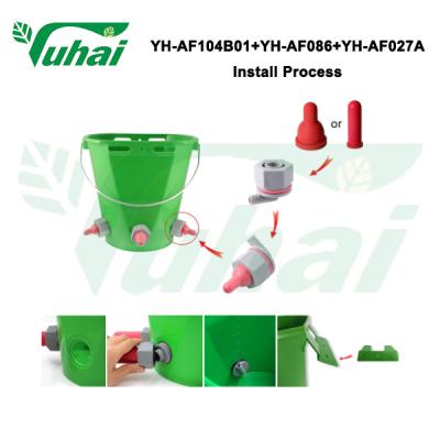 China 8L Feeding Bucket Milk Bucket Feeder For Cow Or Goat Cattle Feeder for sale