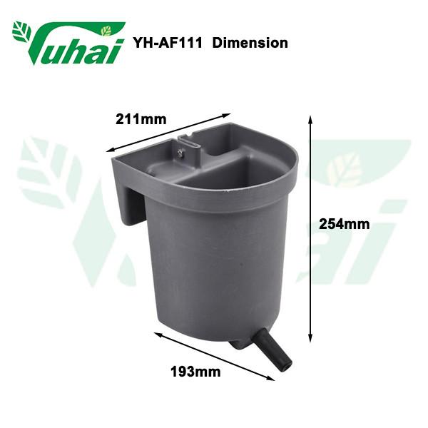 Cubo de alimentación de 3L Cubo de alimentación de vacas gris con una tetera Para la alimentación de terneros de granjas lecheras