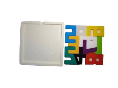 China Indoor Children Soft Silicone Toy Puzzle Teether 30-100 Pieces For Brain Training With Size Is 15*15*3 cm And Weight Is for sale