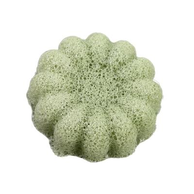 Cina Pumpkin Shape Green 16Gram Soft Childrens Konjac Sponge Absorbency Long lasting Durability Unscented for Gentle Cleaning in vendita