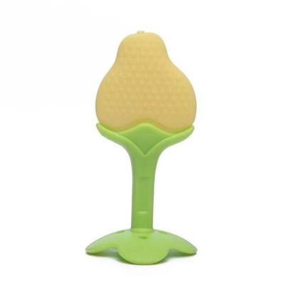 中国 リンゴ 2色 柔らかいゴム シリコン ベビー歯具 食品グレード 乳児用 歯入れ サイズ 8*7.3cm 体重 44g 販売のため