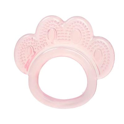 Cina Pink Eco Friendly Bear Paws Silicone Baby Teether Toys For Soothing Sore Gums With Size Is 8*8*2cm And Weight Is 24 Gram in vendita