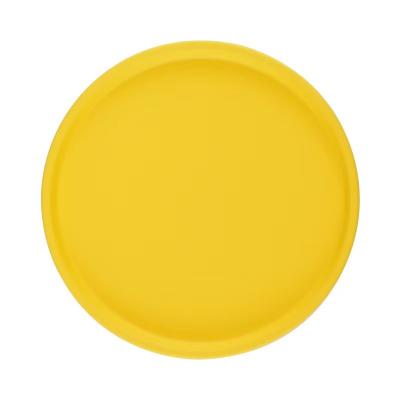 Cina Golden Mushie Suction Childrens Silicone Plates Microwaveable Food Grade With Size 18*18*3.0 cm And Weight Is 200 Gram in vendita