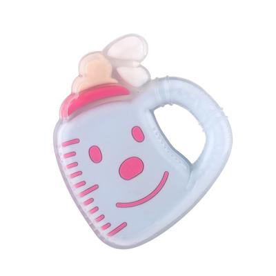 Cina Handheld Silicone Wrist Teether Starfish Shape 2 Colors Ice Cream Phthalate Free With Size 8*7.3cm And Weight Is 38 Gram in vendita
