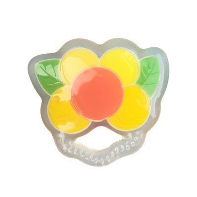 Cina Handheld Silicone Wrist Teether Starfish Shape 2 Colors Ice Cream Phthalate Free With Size 8*7.3cm And Weight Is 38 Gram in vendita