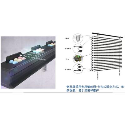 Cina Facciata flessibile di media della IMMERSIONE LED, filo di acciaio principale dell'esposizione di pubblicità Mediafacade in vendita